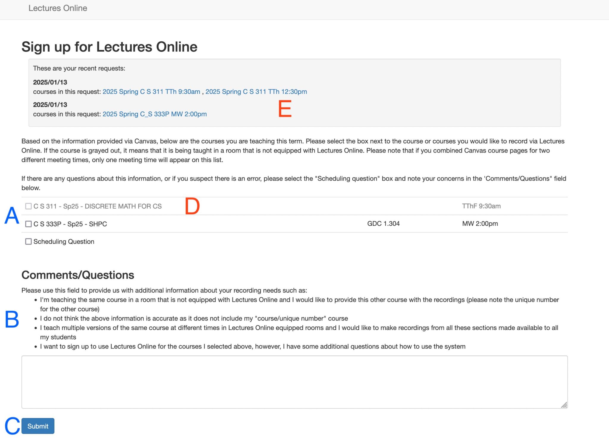 How to sign up to use Lectures Online | Lectures Online